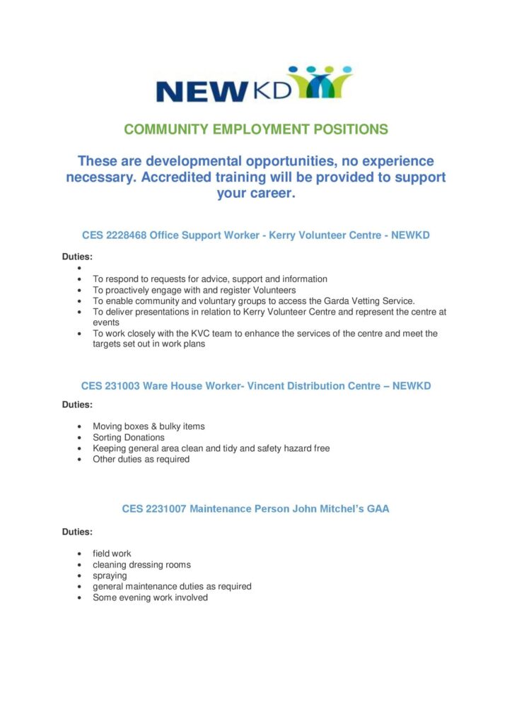 News – North East West Kerry Development Programme